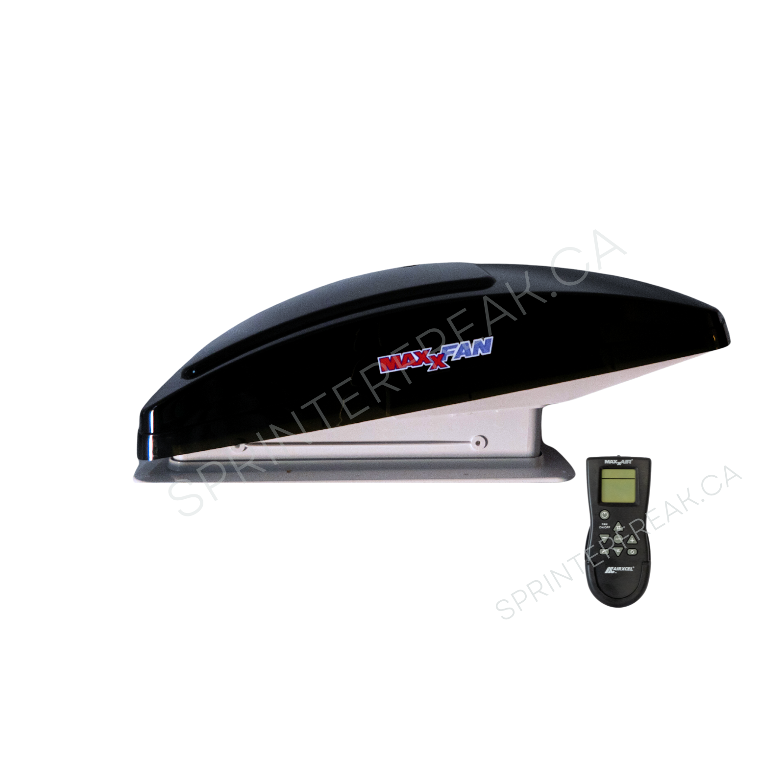 Maxxair Fan 7500k - Automatic - Deluxe - Smoke Grey - Remote Control ...